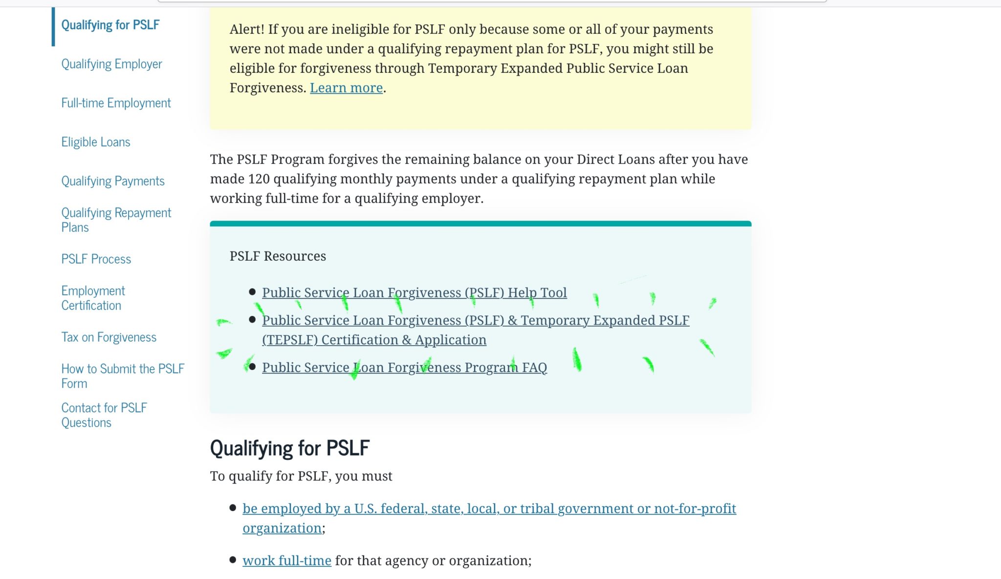 PSLF Tracking & Application – Hold Fast To Dreams